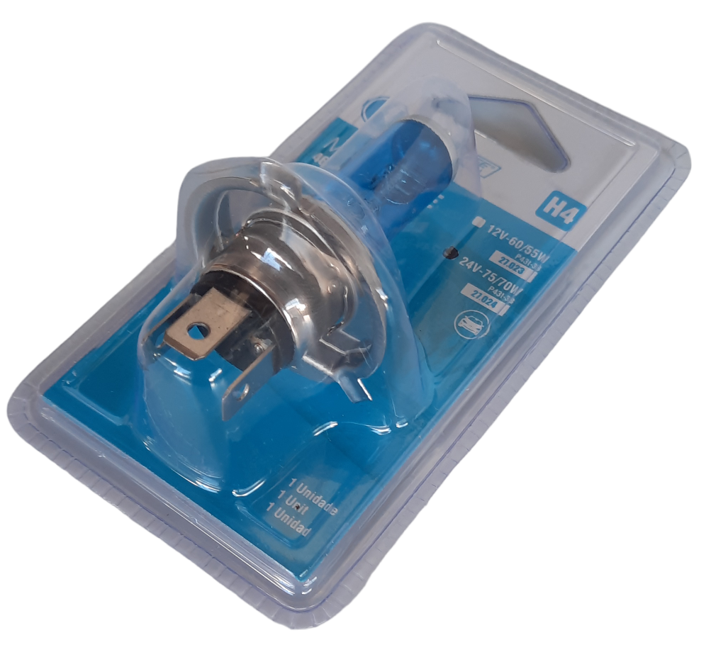 Bombillo Halogeno H4/24V/75/70W SUPER BLANCA (Unidad) | Partes ...